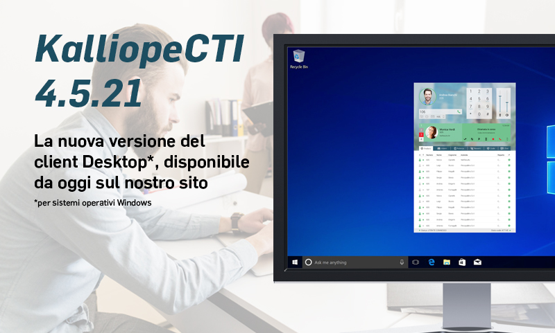 Disponibile la nuova versione KalliopeCTI 4.5.21 - Kalliope