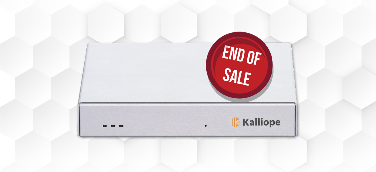 31 dicembre 2023 - End of sale Mini e Lite - Kalliope